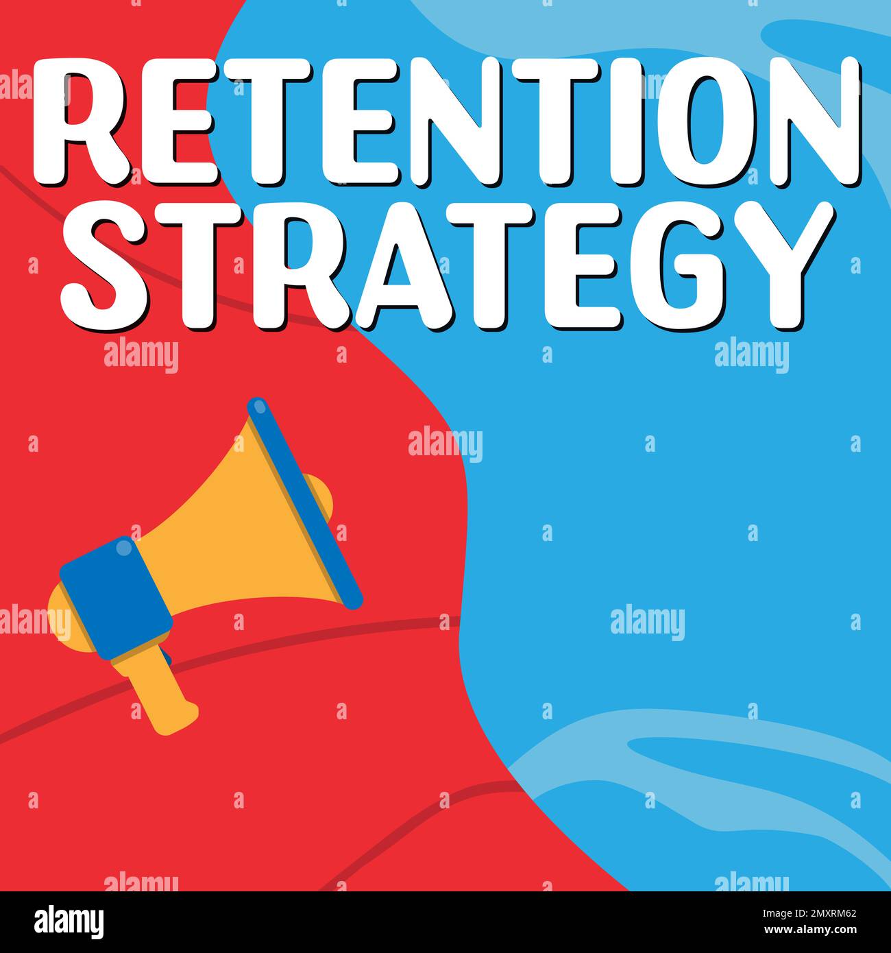 Text caption presenting Retention Strategy, Business overview ...