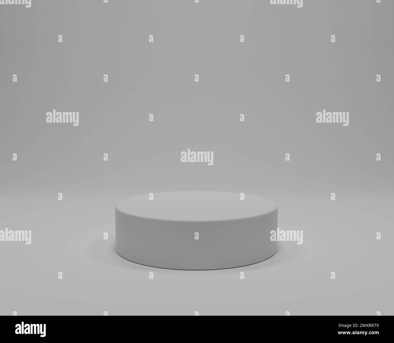 white round podium in grey background. Studio Scene For Product ...