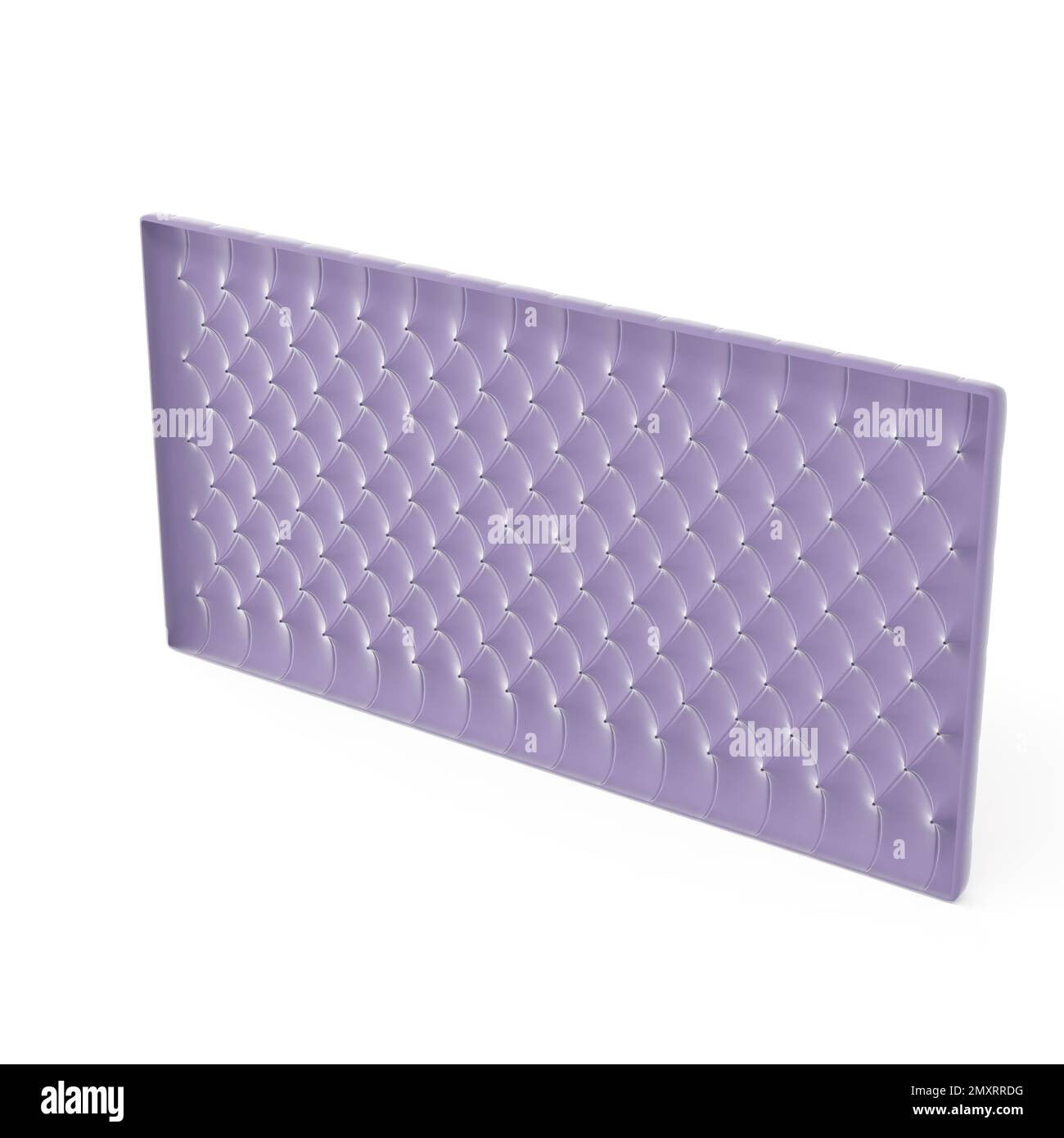 A purple bed headboard isolated on white background Stock Photo - Alamy