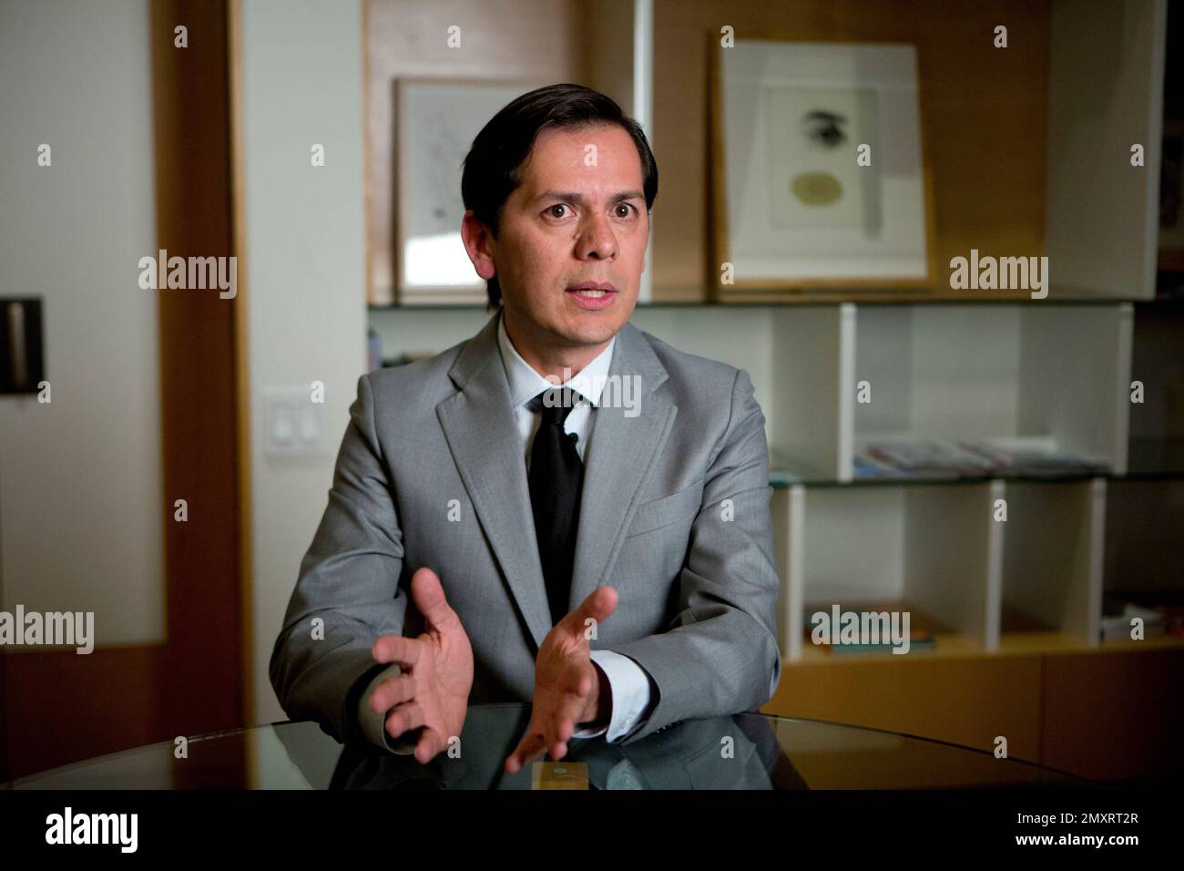 Dr. Alejandro Chavez director of New Hope Fertility Center talks during ...