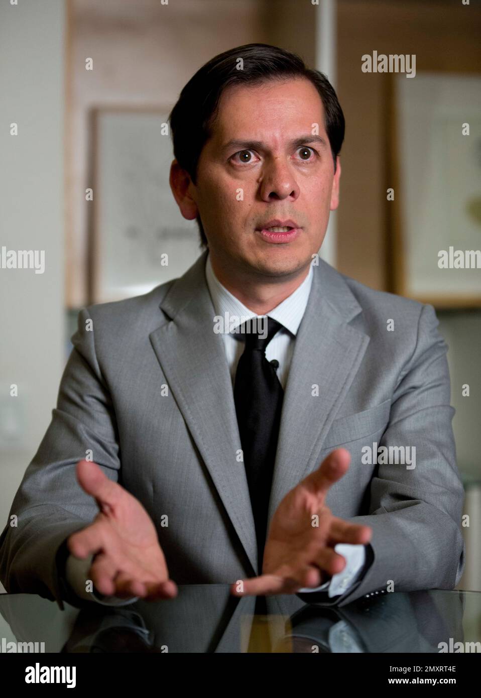 Dr. Alejandro Chavez director of New Hope Fertility Center talks during ...