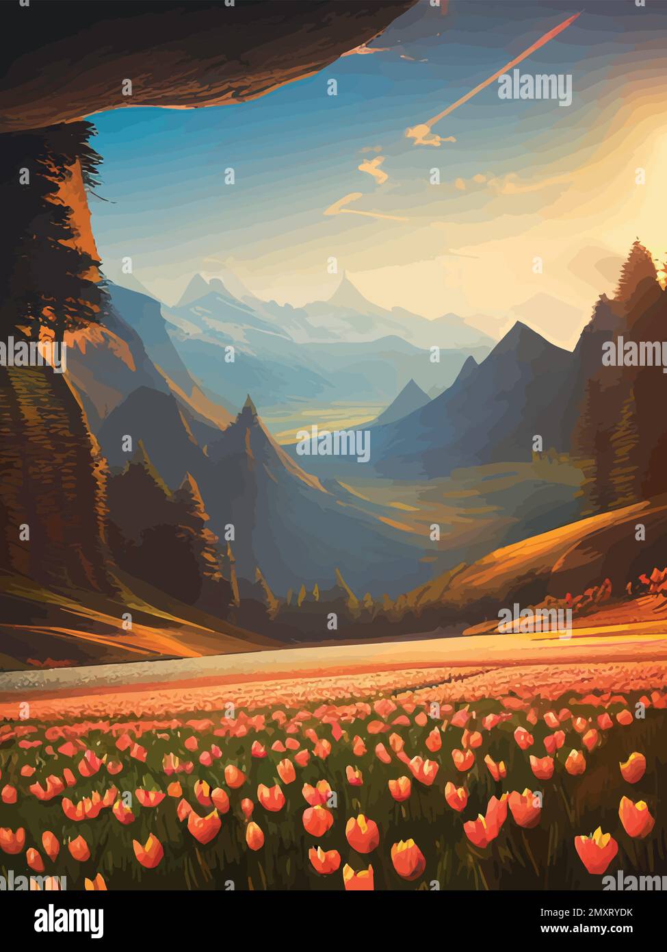 Sky plains Stock Vector Images - Alamy