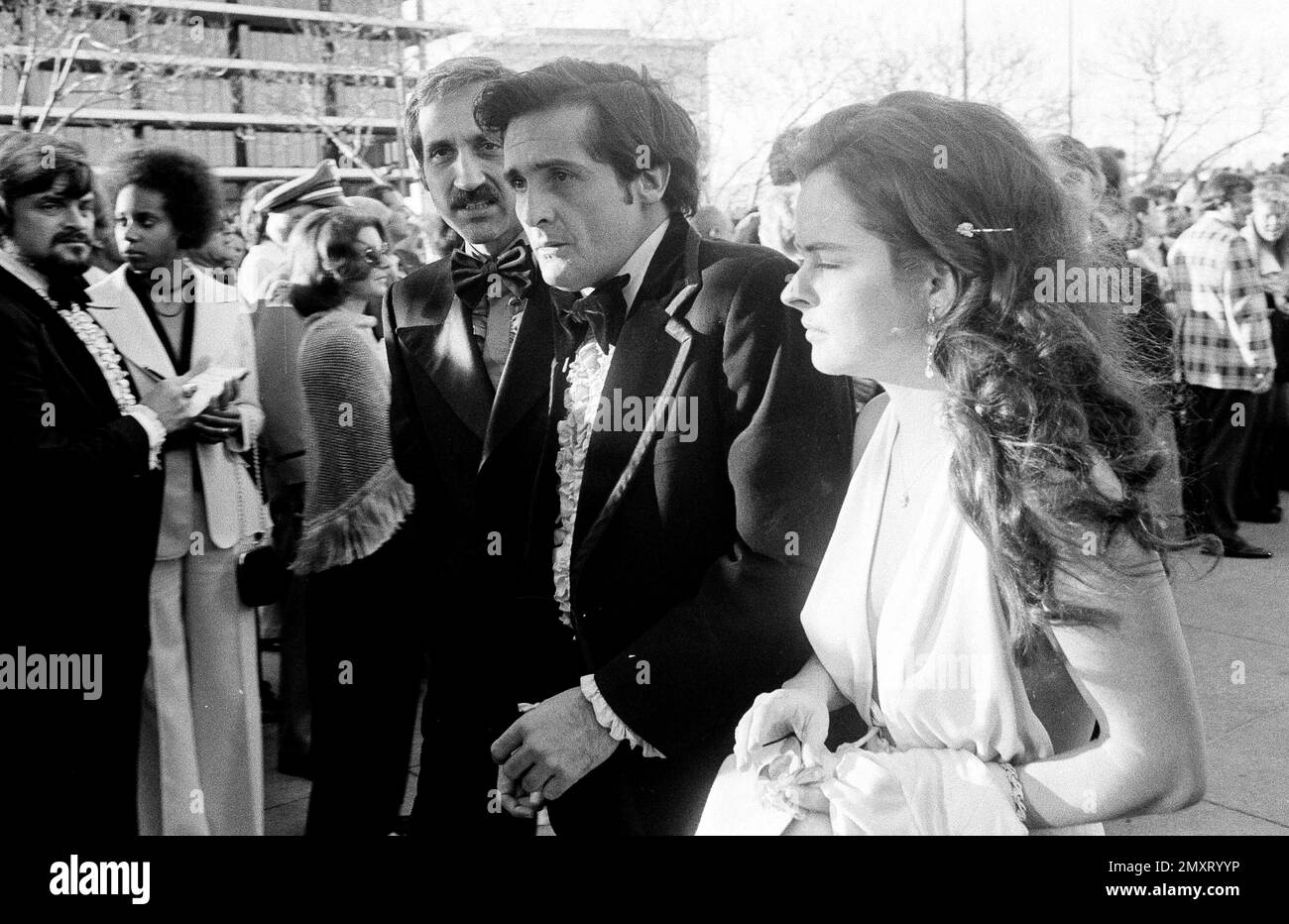 Actor Jason Miller, center, nominee for best supporting actor in "The ...