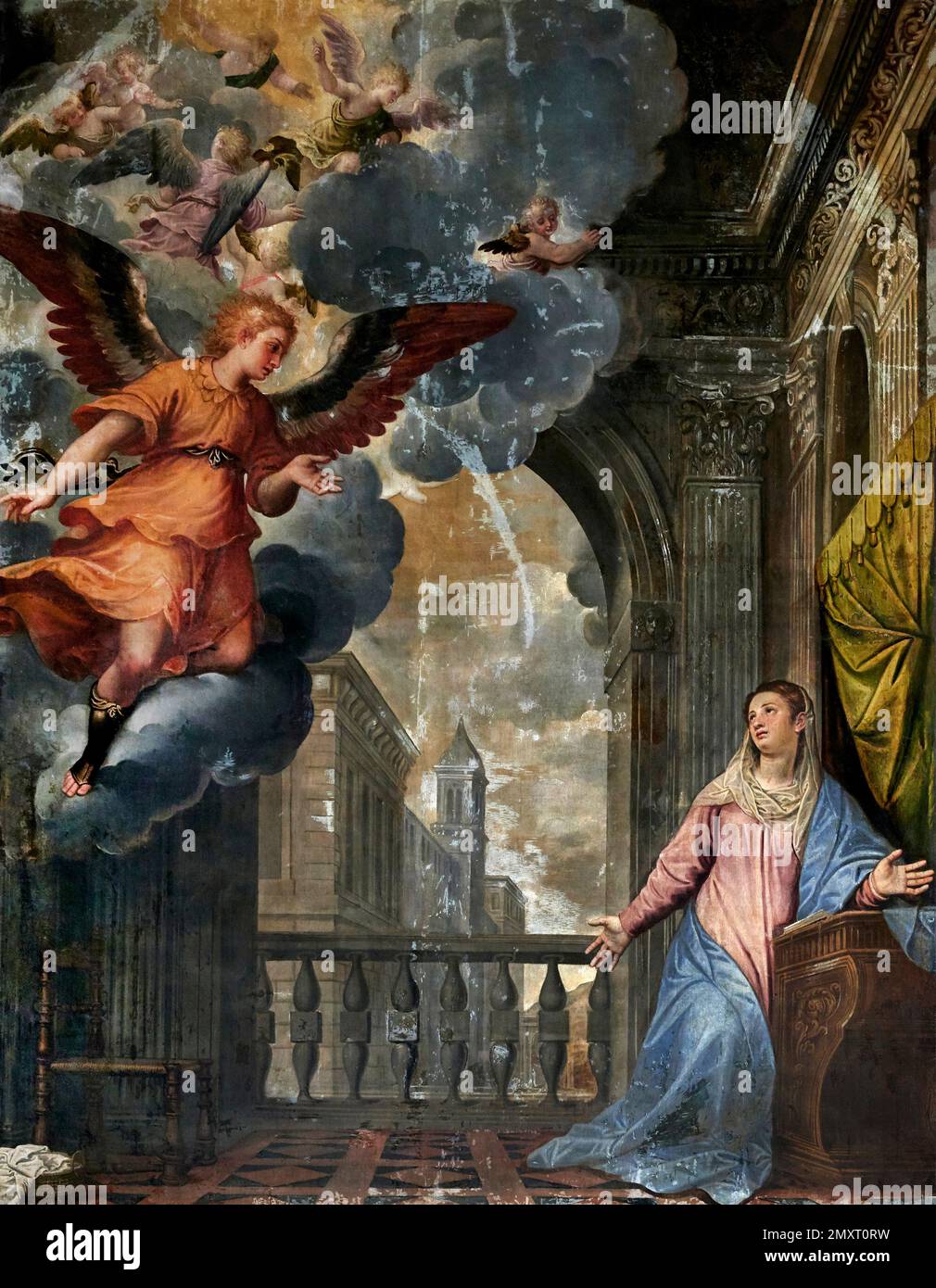 Annunciazione - olio su tela - Pietro Marone - 1590 - Brescia, chiesa ...