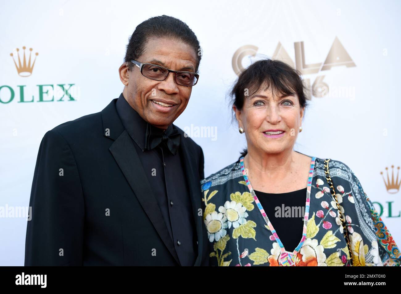 Musician Herbie Hancock, left, and his wife Gigi arrive at the Los ...