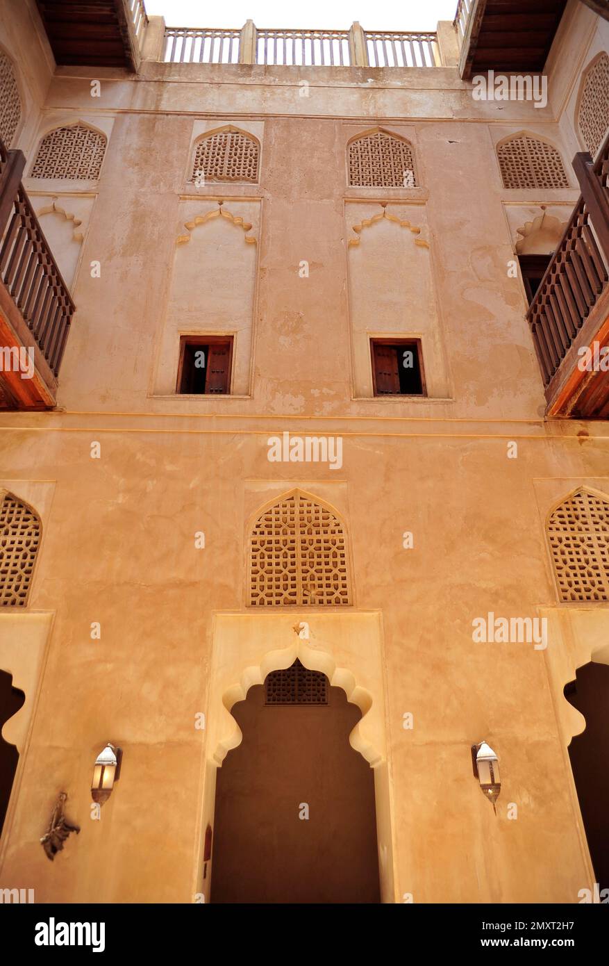 Typical historical building, Oman architecture Stock Photo - Alamy