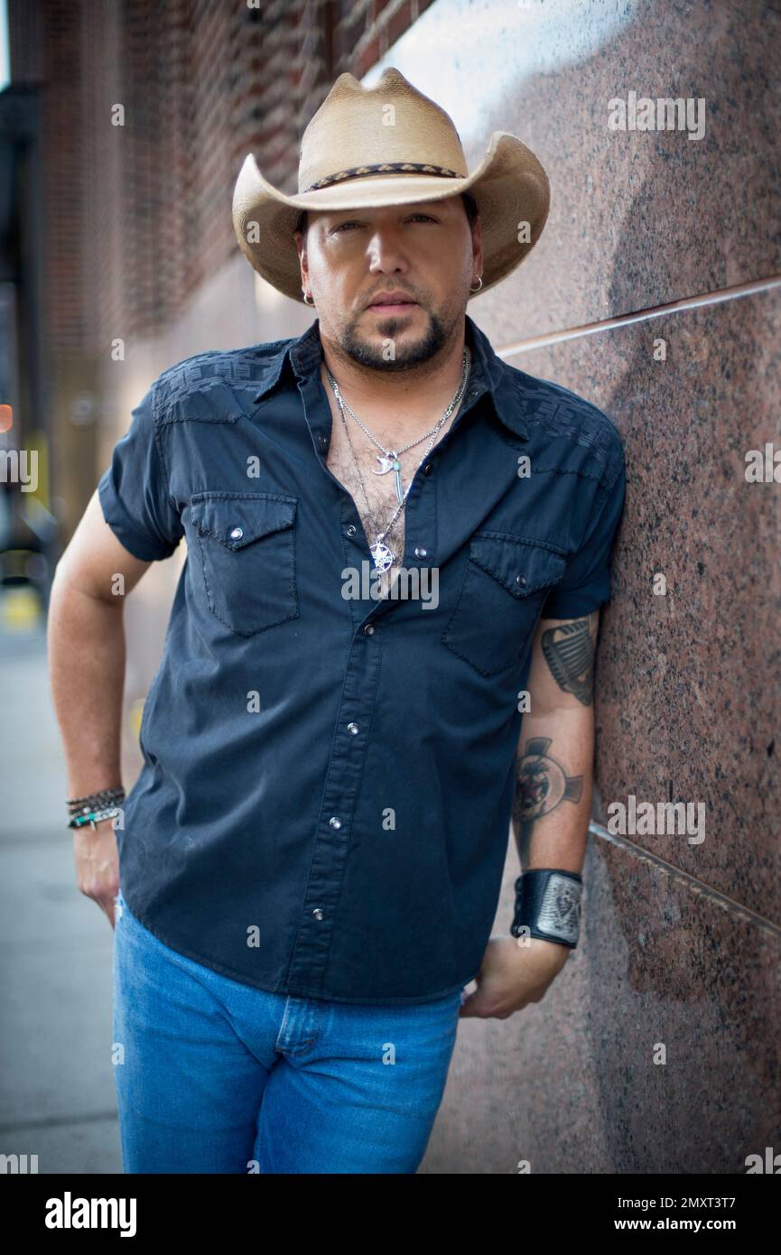 In this Sept. 8, 2016 photo, country singer Jason Aldean poses for a ...