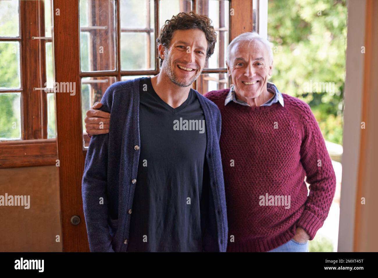 Chip off the old block. A cropped portrait of a happy father and his ...