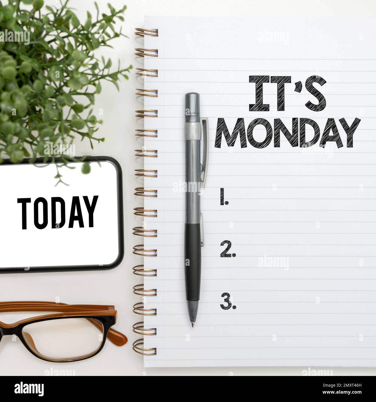 Writing displaying text It's Monday. Concept meaning welcoming the ...