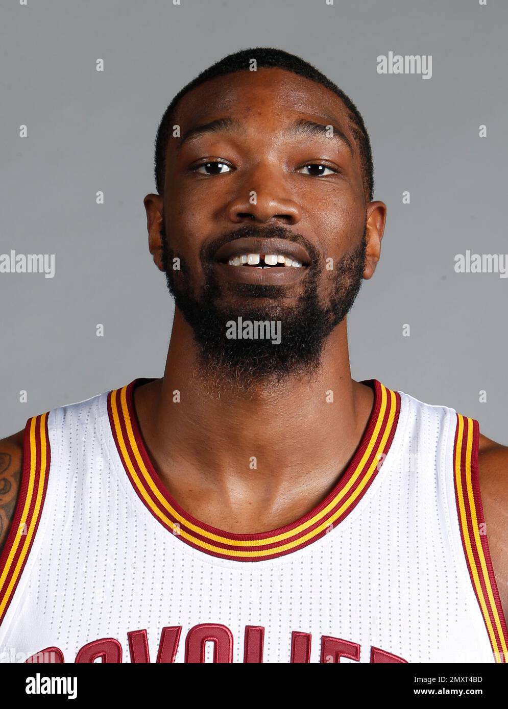 Cleveland Cavaliers forward Cory Jefferson poses during a NBA ...