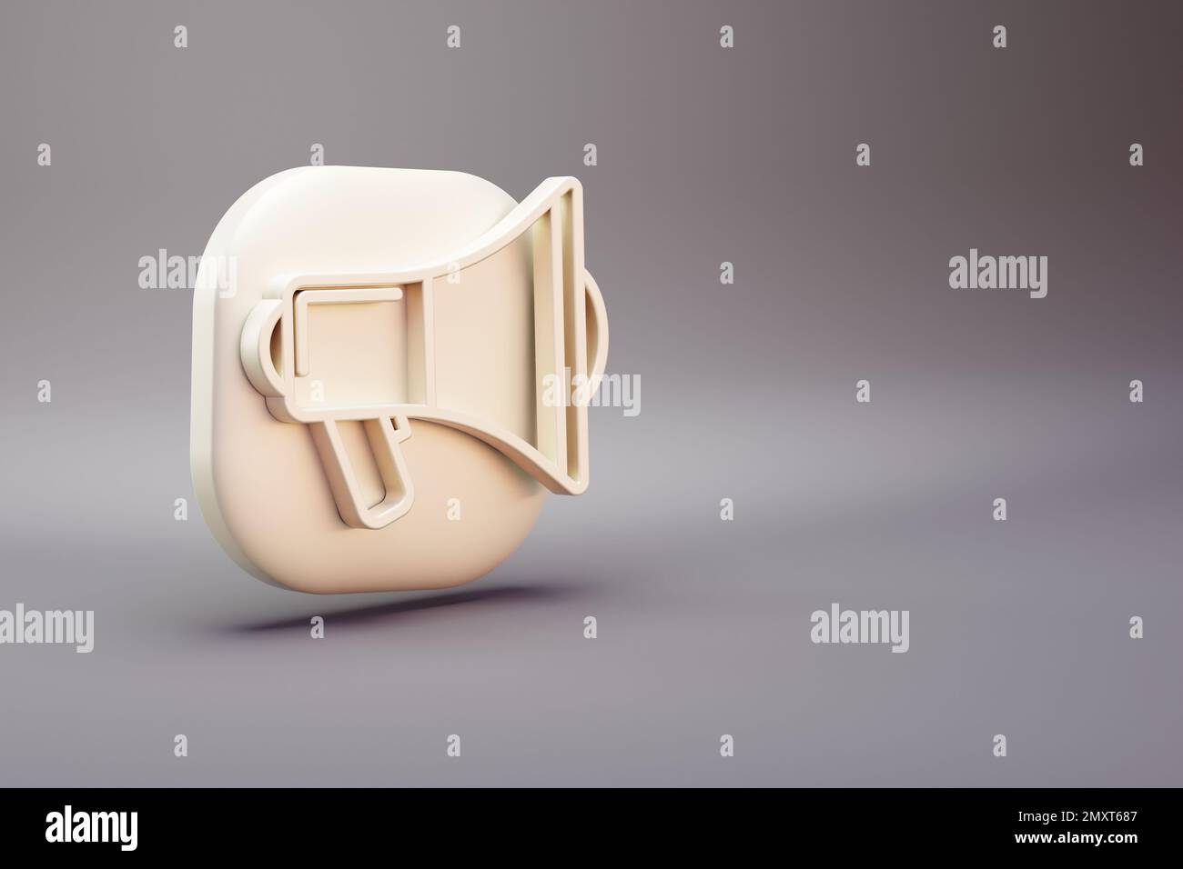 Beautiful illustration musical instrument Shout Megaphone symbol icons ...