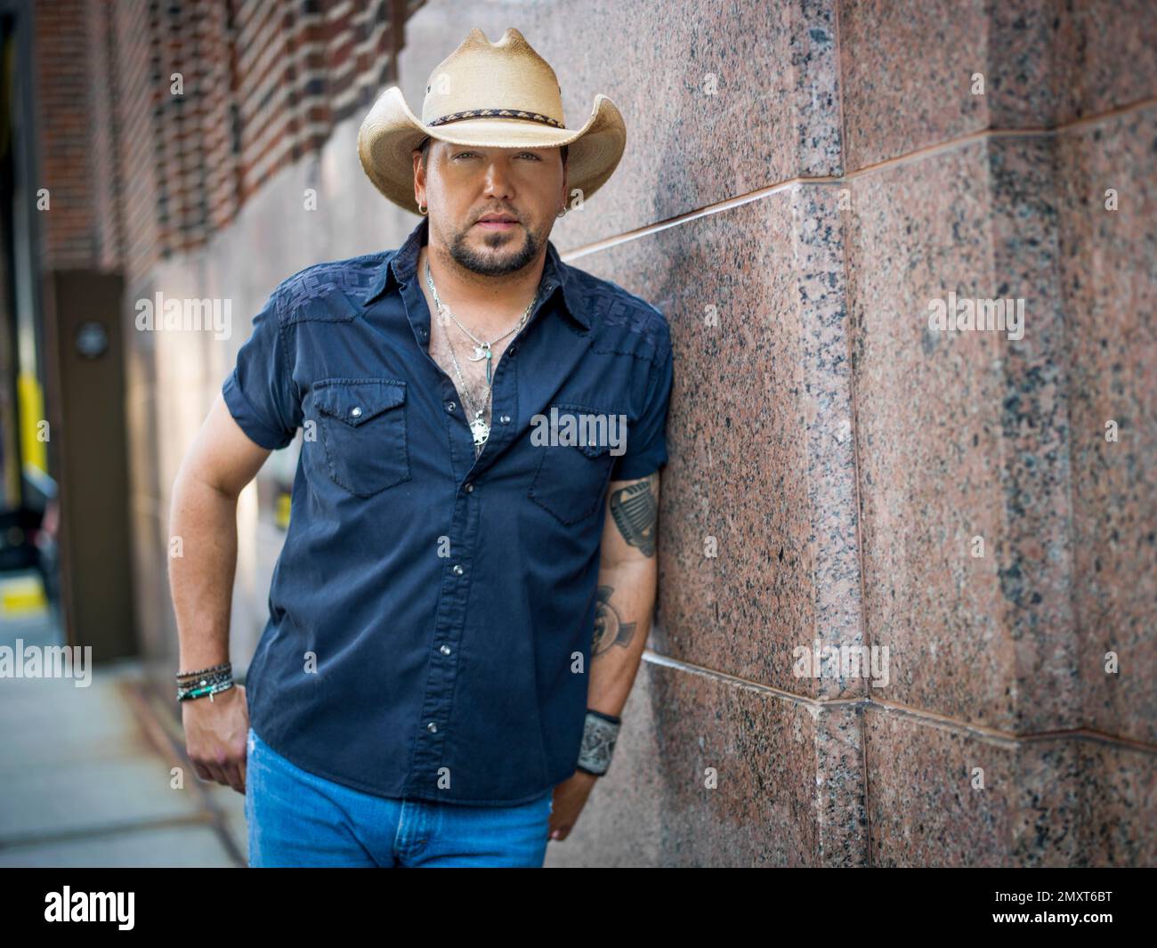 In this Sept. 8, 2016 photo, country singer Jason Aldean poses for a ...