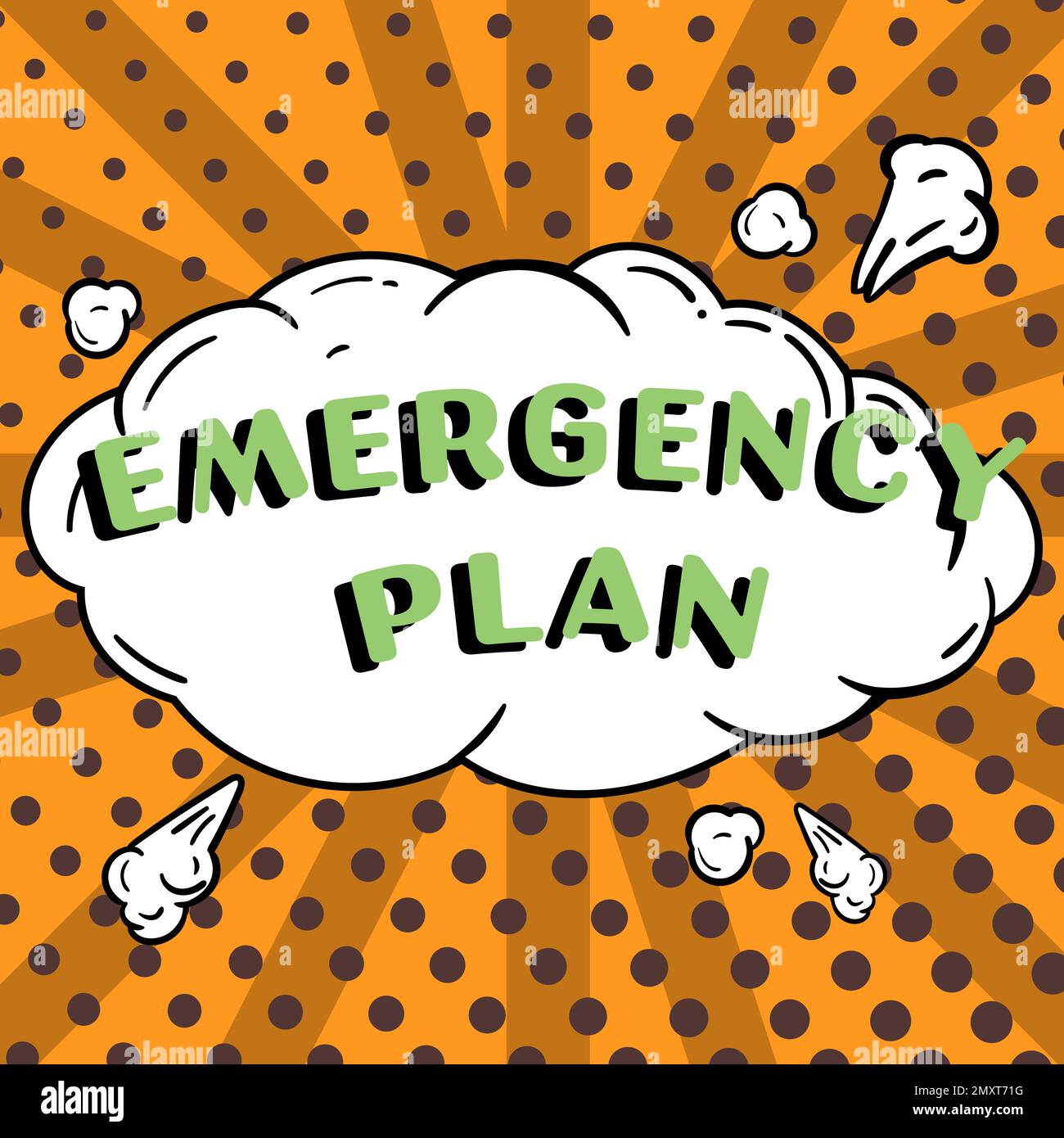 Conceptual caption Emergency Plan, Conceptual photo Procedures for ...