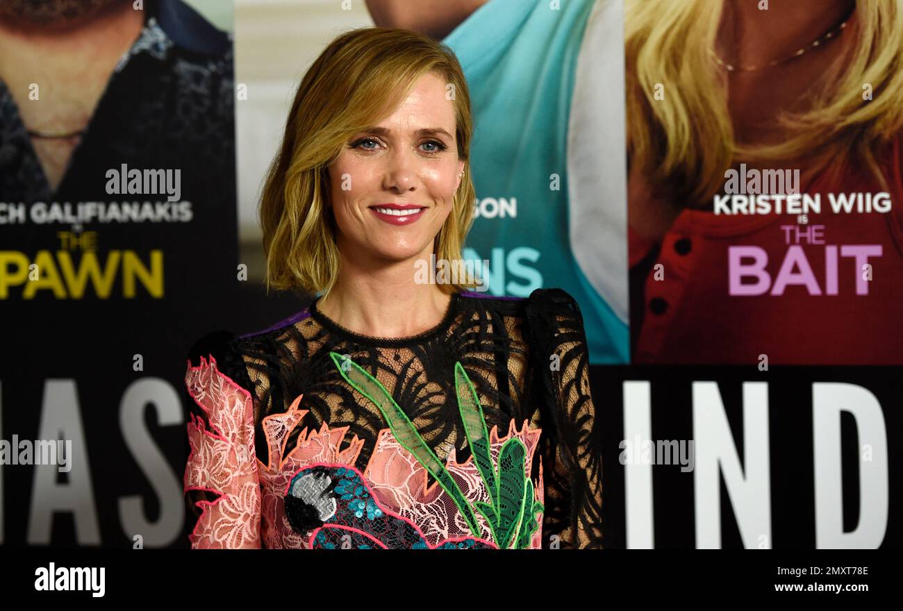 Kristen Wiig, a cast member in "Masterminds," poses at the premiere of ...