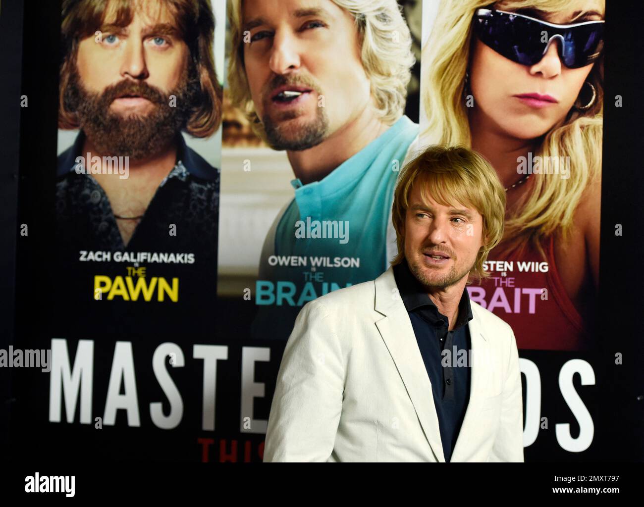 Owen Wilson, a cast member in "Masterminds," poses at the premiere of ...