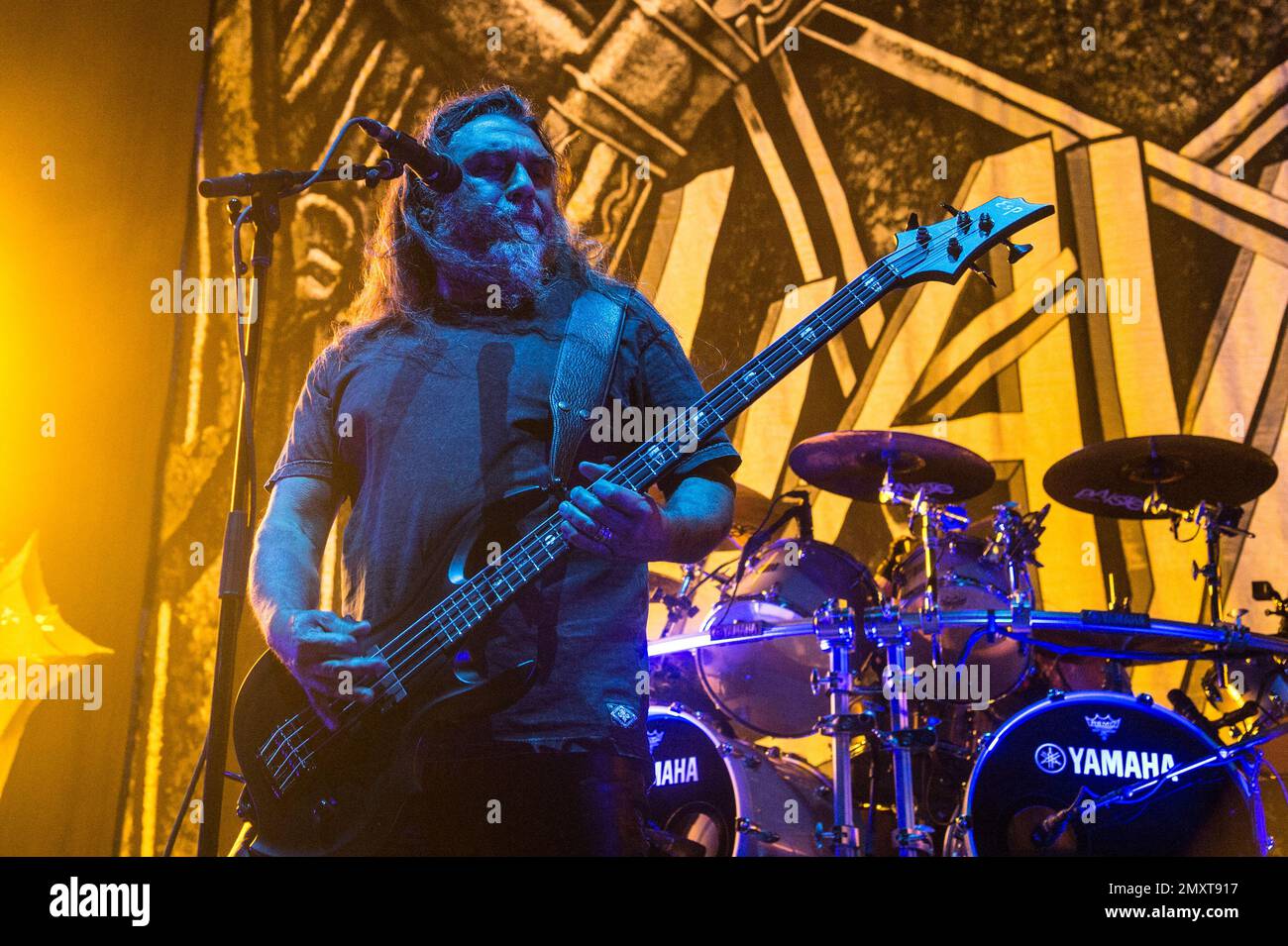 Tom Araya of Slayer performs during day 2 of Ozzfest meets Knotfest at ...