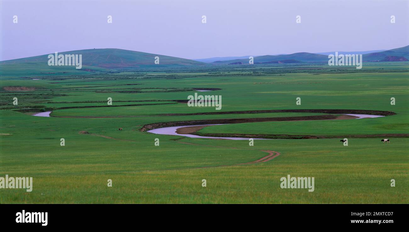 Inner Mongolia hulun buir prairie Stock Photo - Alamy
