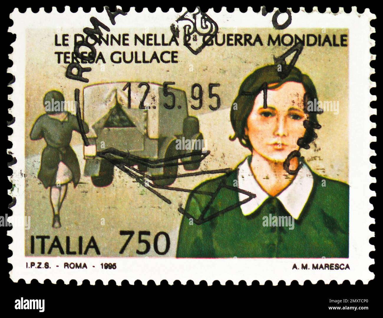 MOSCOW, RUSSIA - FEBRUARY 2, 2023: Postage stamp printed in Italy shows ...