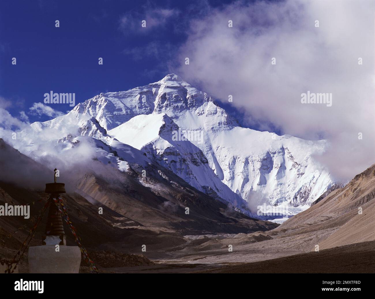Mount Everest in Tibet Stock Photo - Alamy