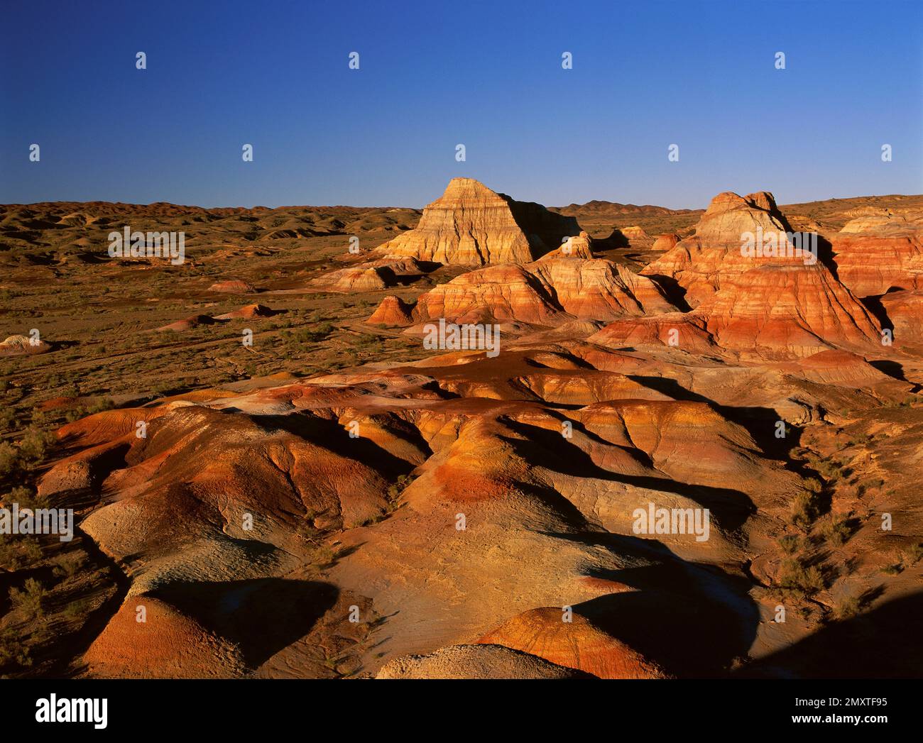 Colorful mountains in xinjiang Stock Photo - Alamy