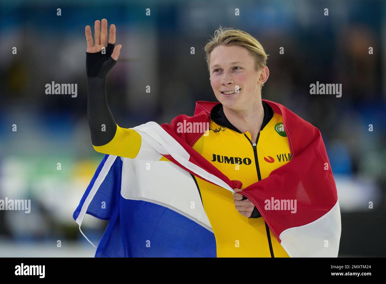 HEERENVEEN, NETHERLANDS - FEBRUARY 3: Merijn Scheperkamp of Team Jumbo ...