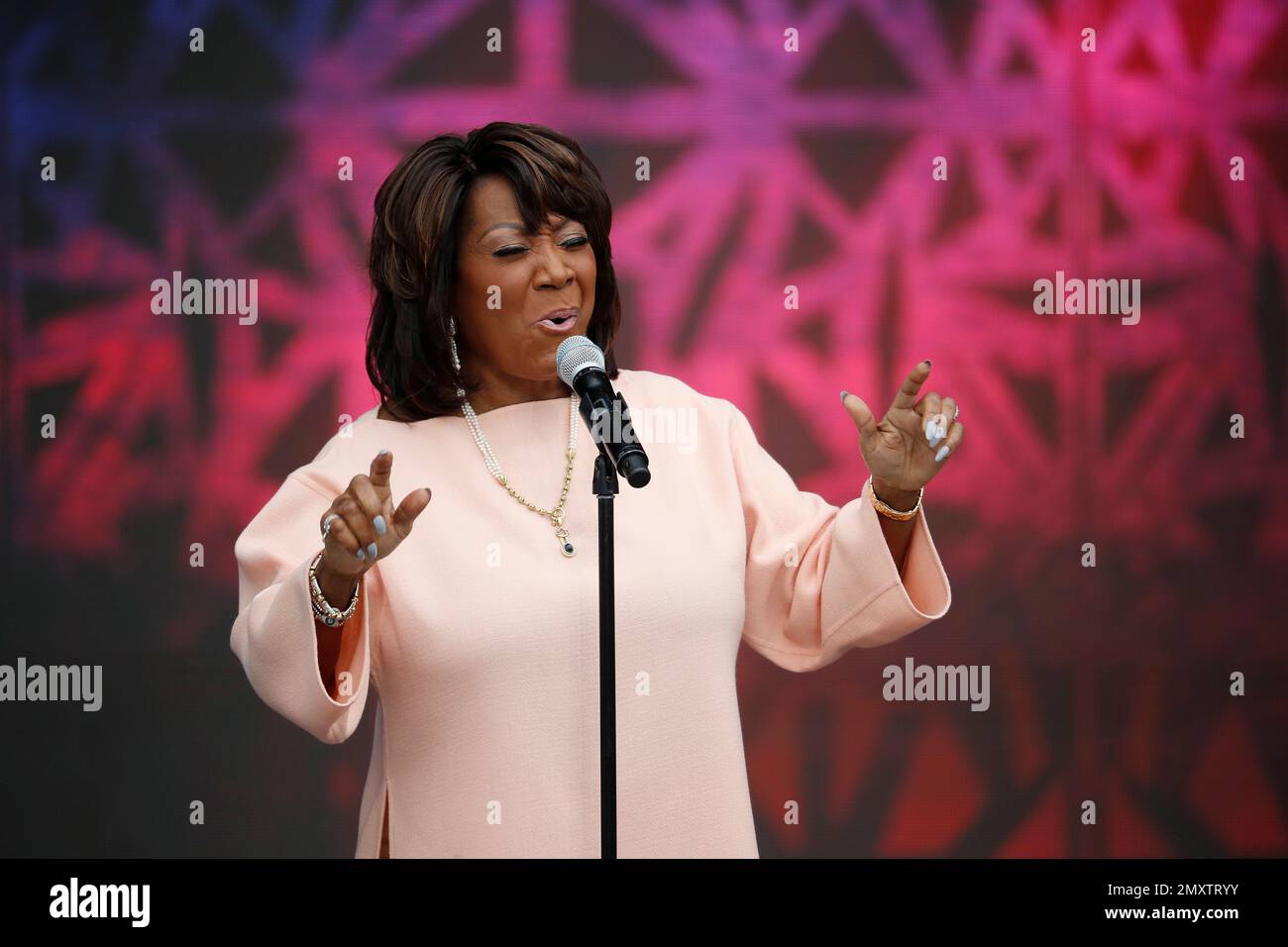 Singer Patti LaBelle performs at the dedication ceremony for the ...