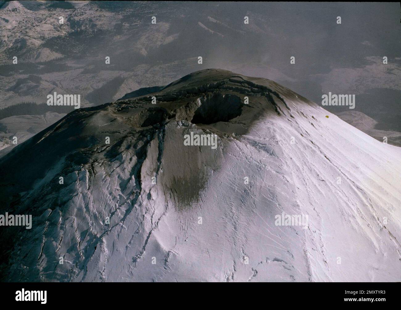 In this image provided by NASA, is an aerial view of Mount St. Helens ...