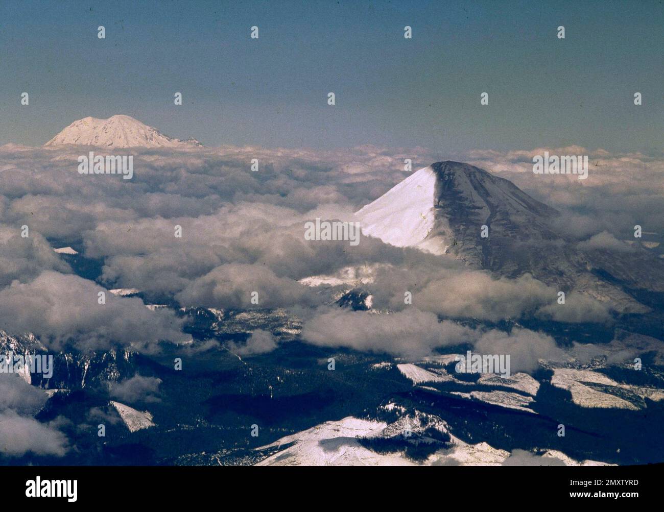 In this image provided by NASA, is an aerial view of Mount St. Helens ...