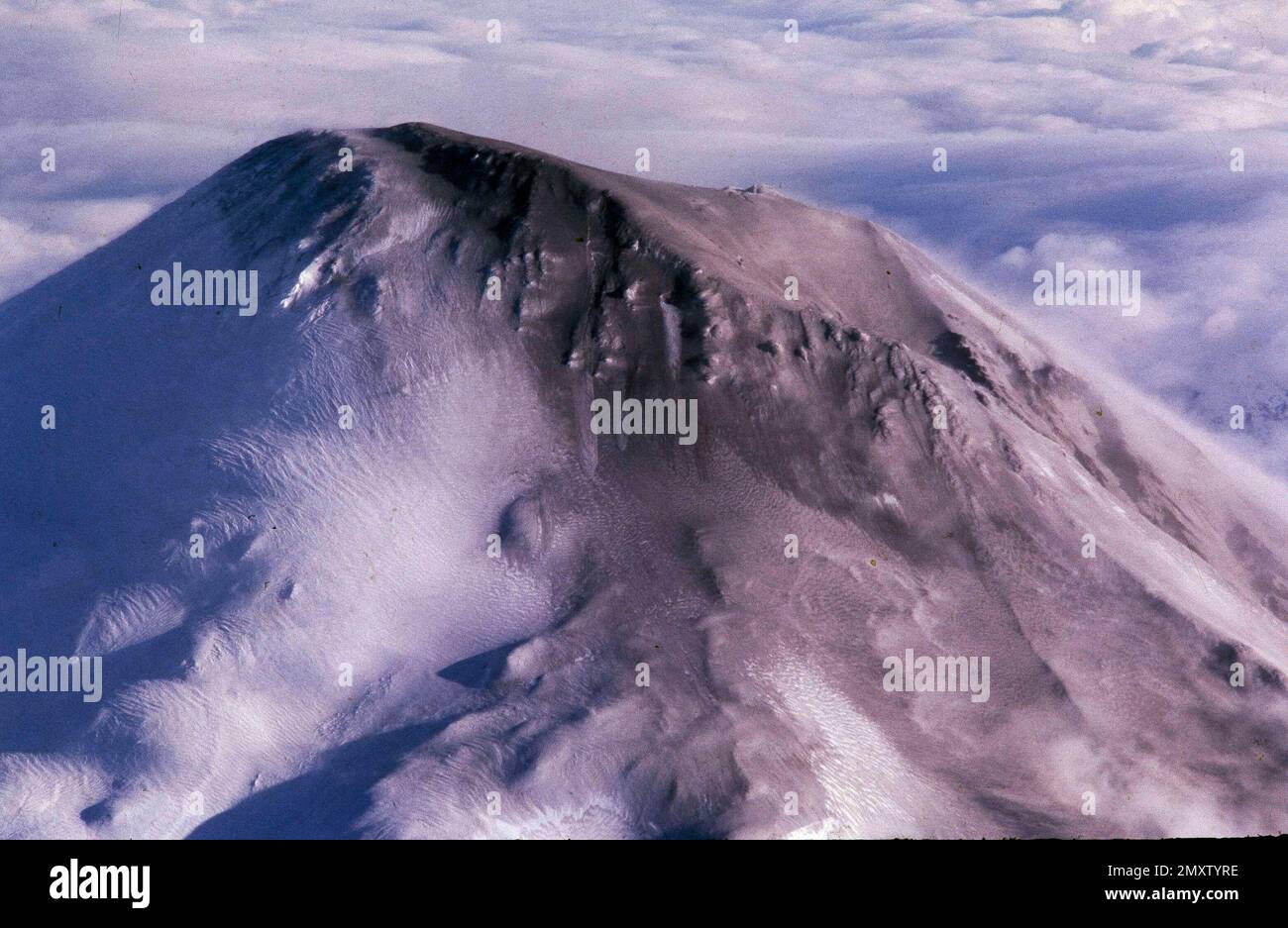 In this image provided by NASA, is an aerial view of Mount St. Helens ...