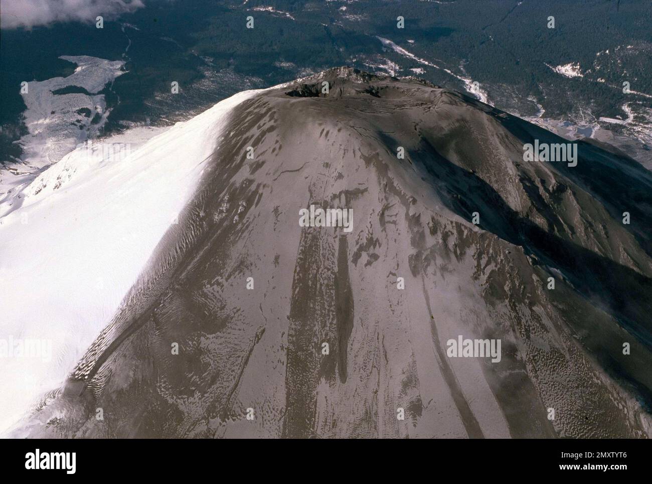 In this image provided by NASA, is an aerial view of Mount St. Helens ...