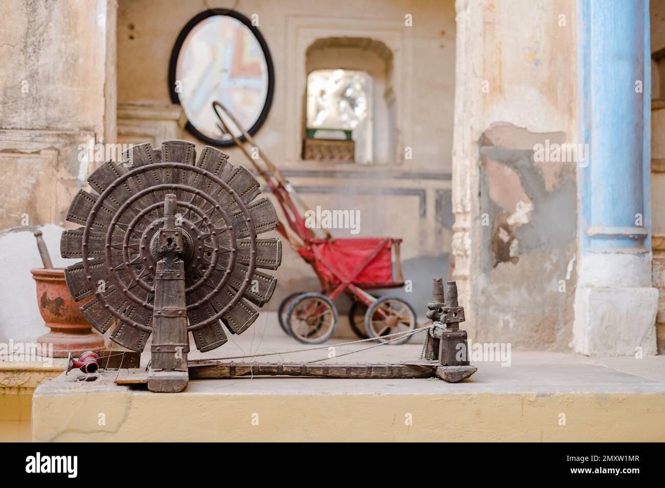 Indian charkha hi-res stock photography and images - Alamy