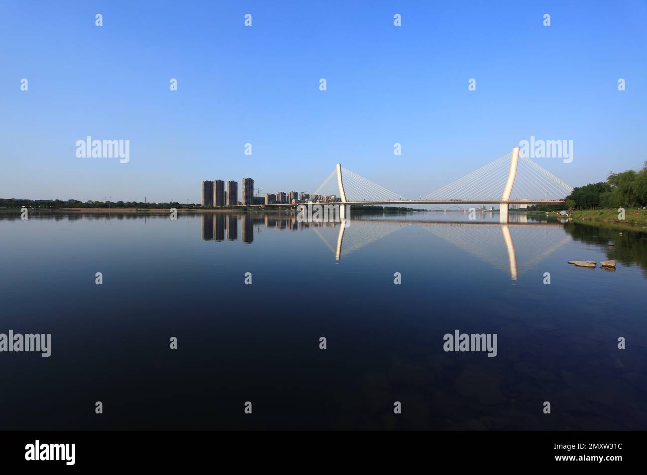 The prosperous bridge, hun river Stock Photo - Alamy