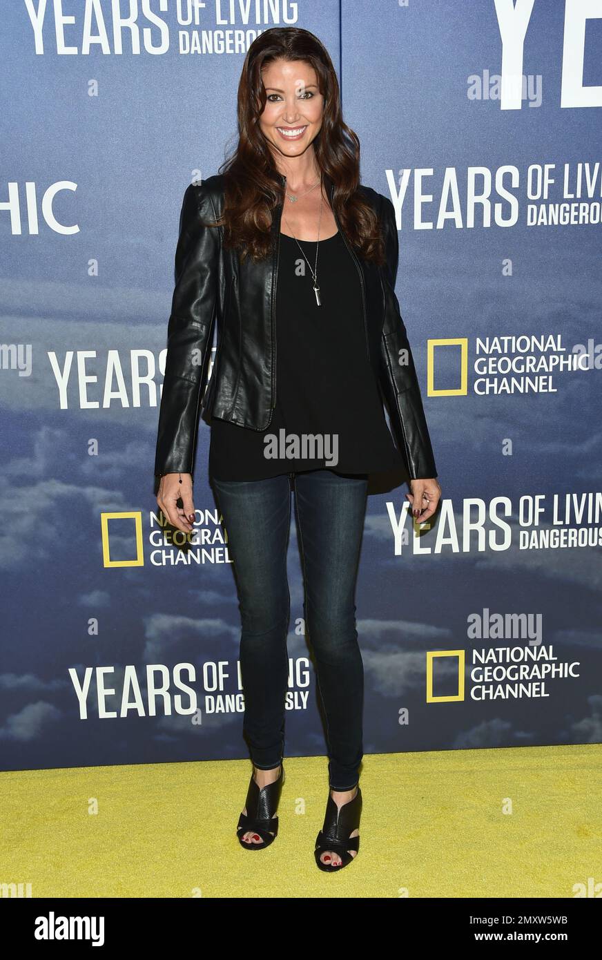 Shannon Elizabeth attends the premiere of National Geographic Channel's ...