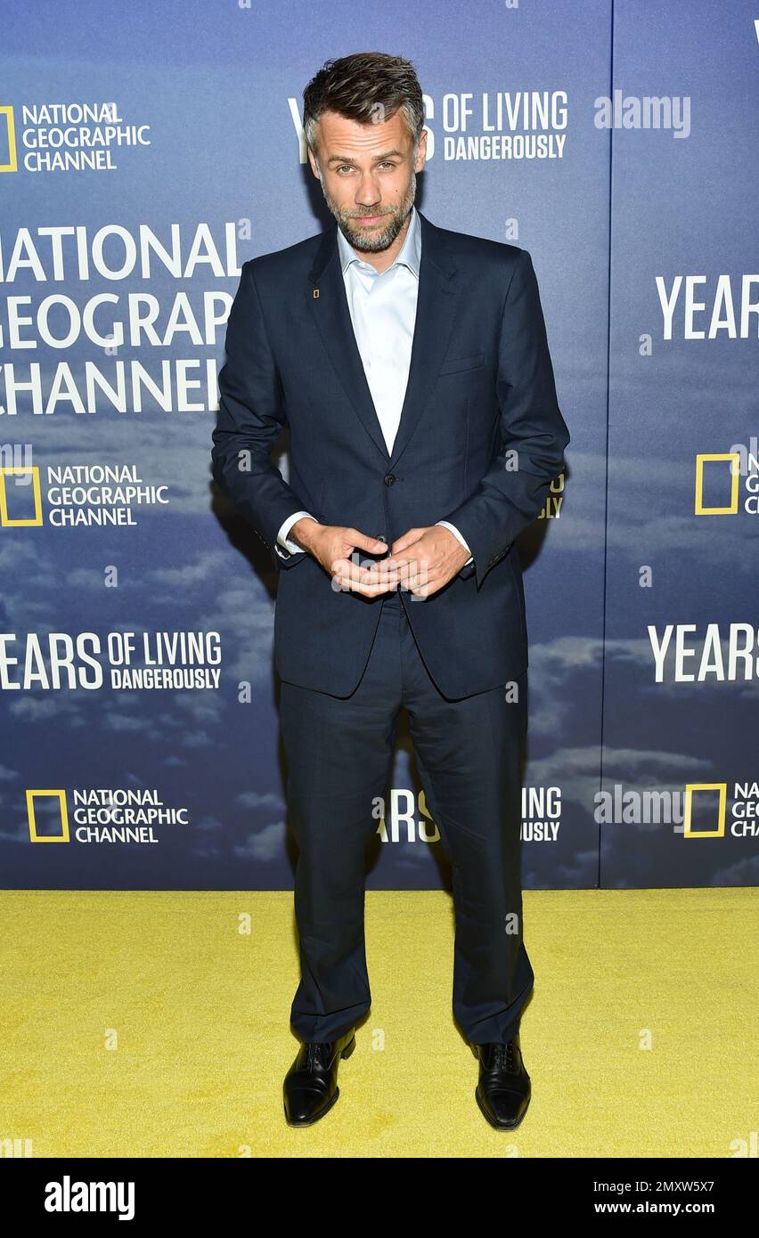 Host Richard Bacon attends the premiere of National Geographic Channel ...