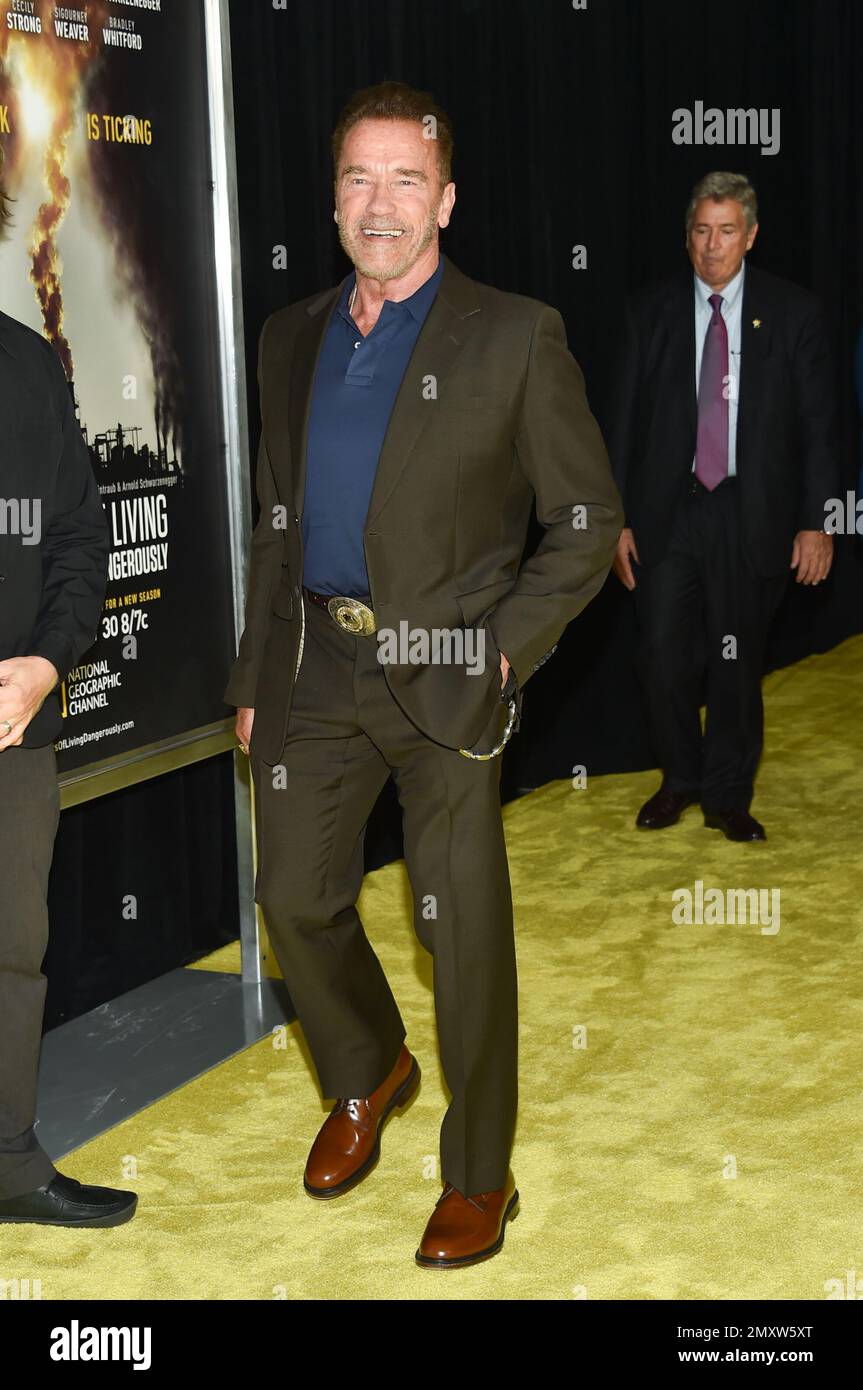 Arnold Schwarzenegger attends the premiere of National Geographic ...