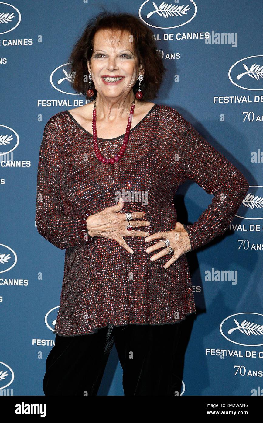 Actress Claudia Cardinale poses for photographers during the photocall ...