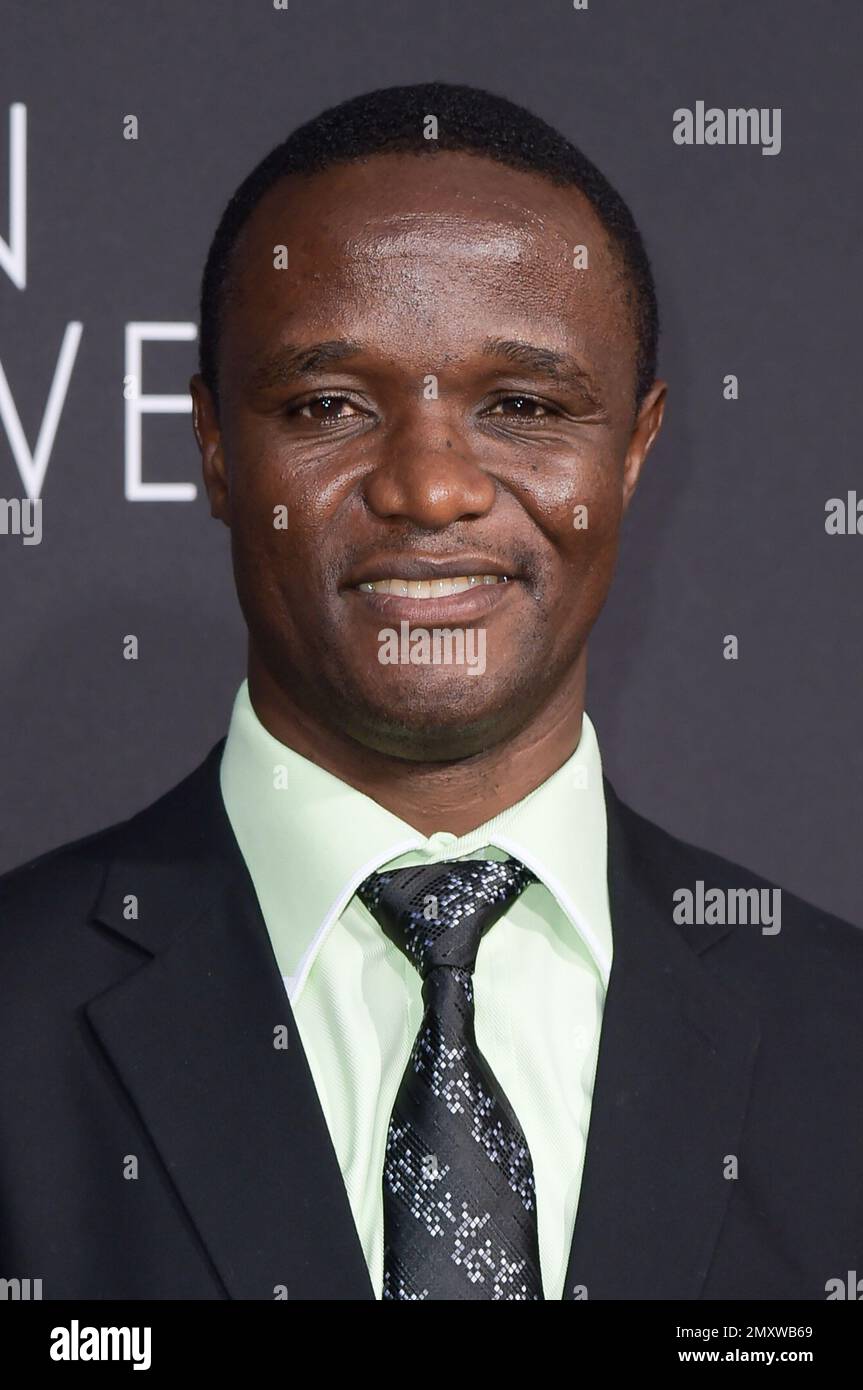 Robert Katende attends the LA Premiere of "Queen of Katwe" held at the ...