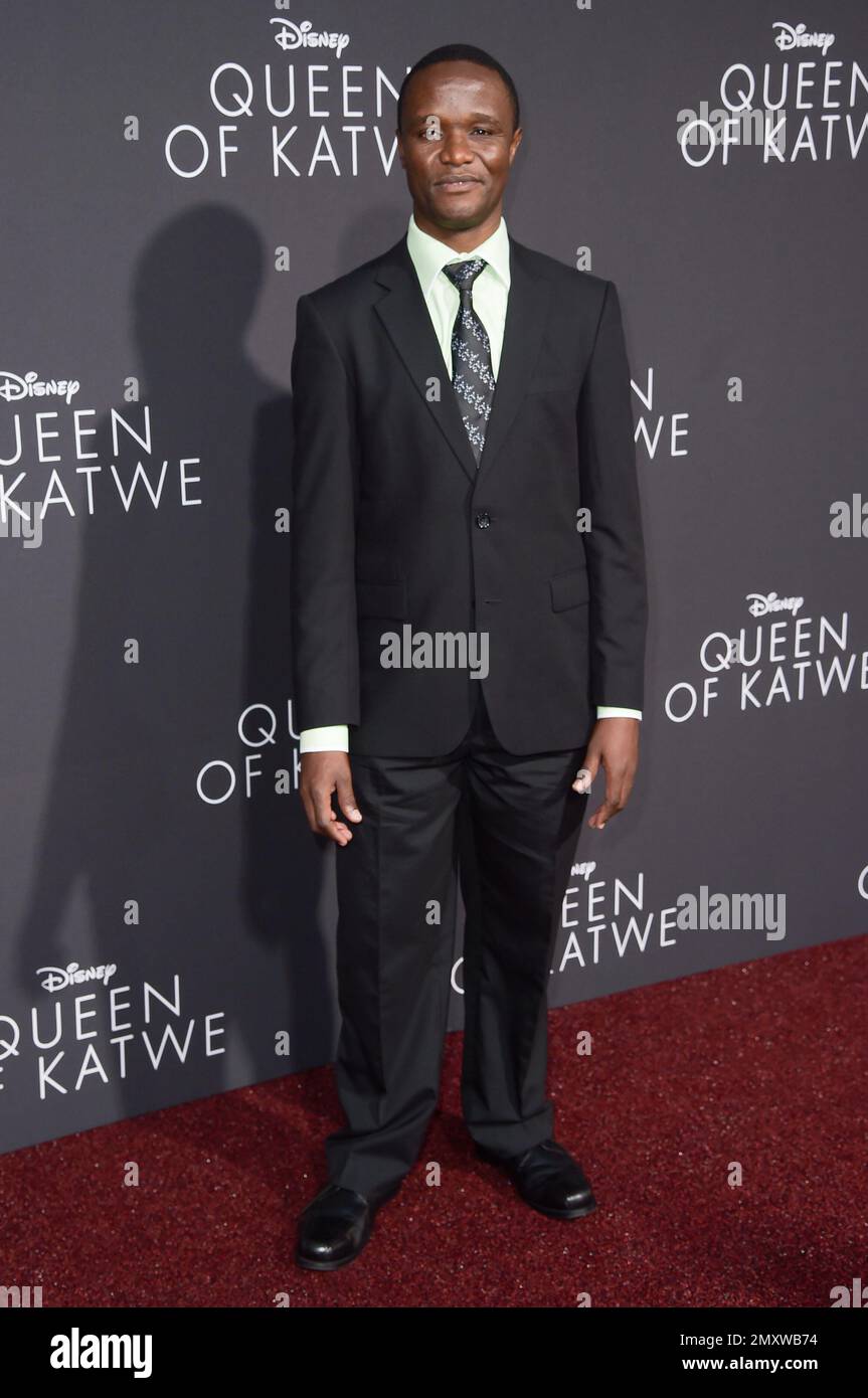 Robert Katende attends the LA Premiere of "Queen of Katwe" held at the ...