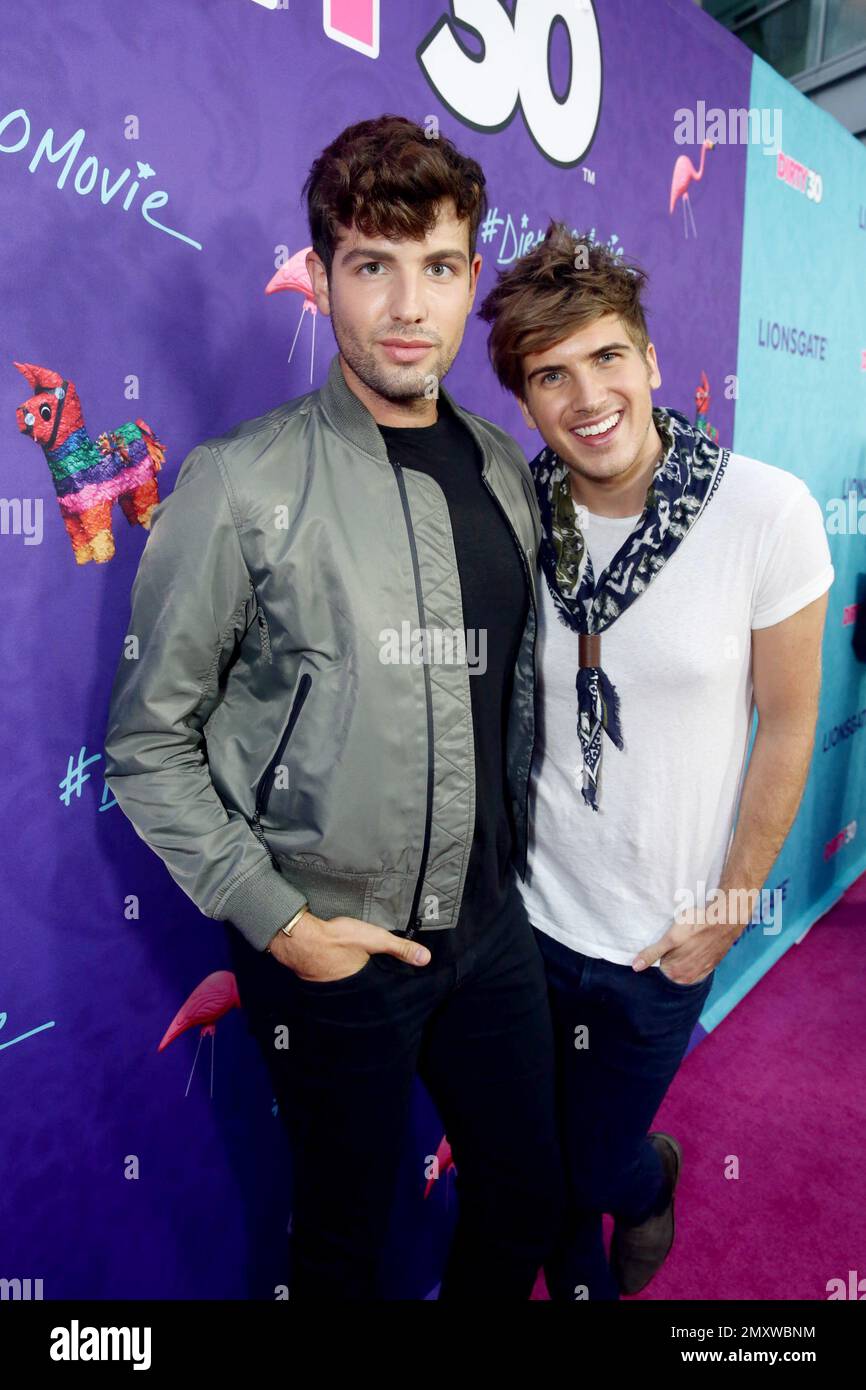 Daniel Preda and Joey Graceffa seen at Lionsgate Premiere of "Dirty 30 ...