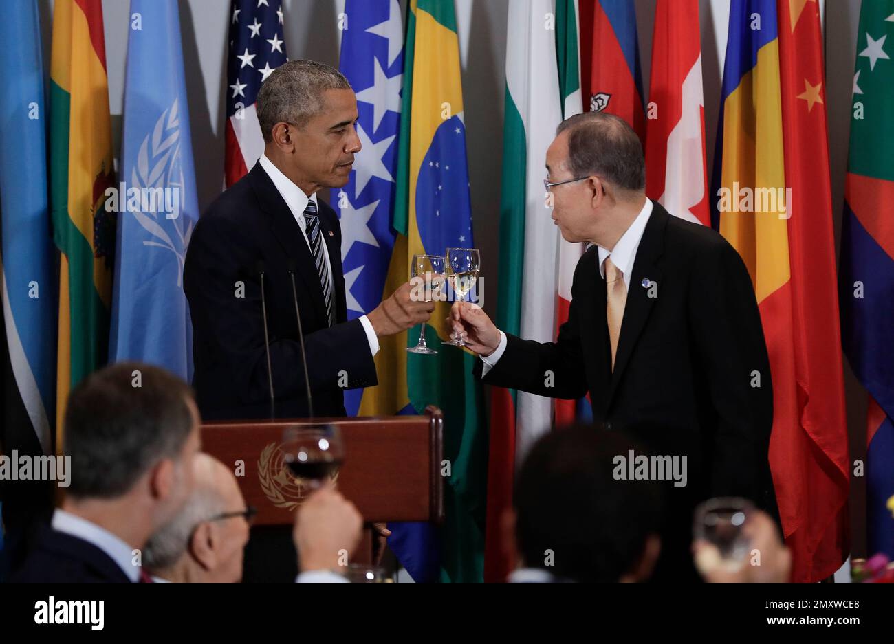 President Barack Obama and United Nations Secretary General Ban Ki-moon ...
