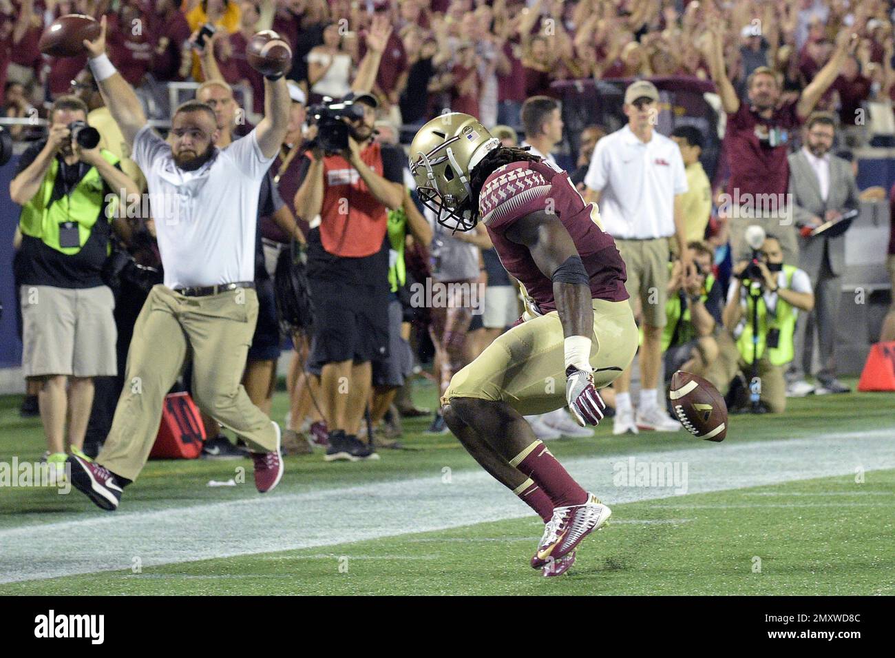 FILE - In this Monday, Sept. 5, 2016, file photo, Florida State running ...