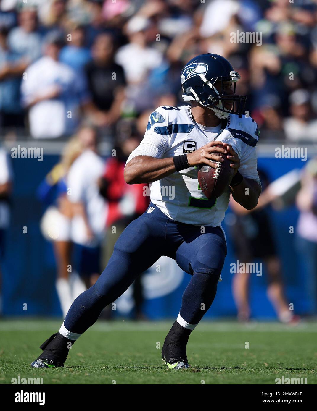 Seattle Seahawks quarterback Russell Wilson (3) in action during the ...