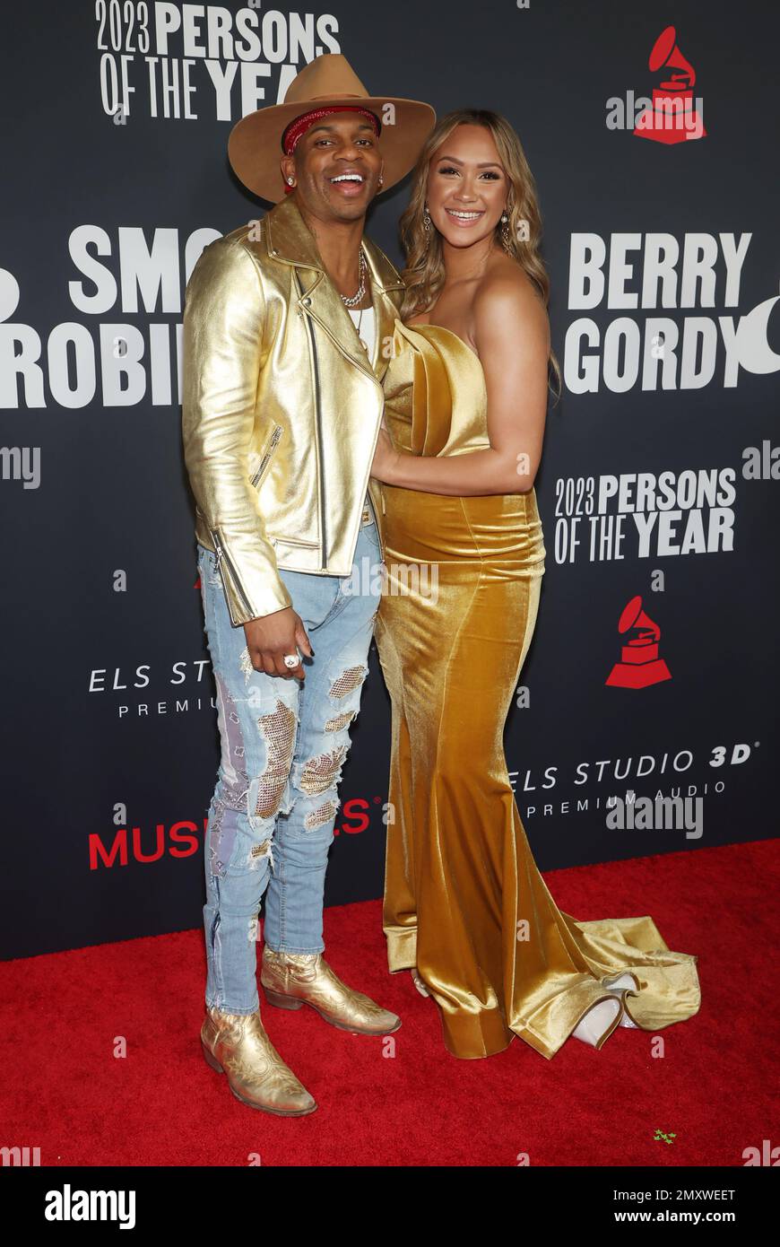 3 February 2023 -Los Angeles, California - Jimmie Allen, Alexis Gale ...