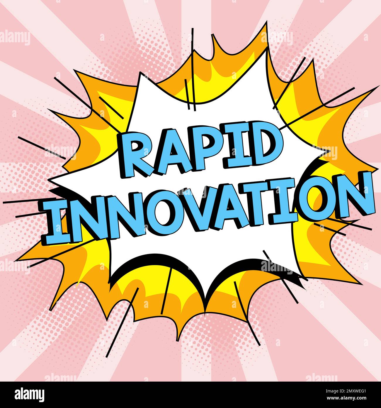 Text caption presenting Rapid Innovation. Internet Concept ...