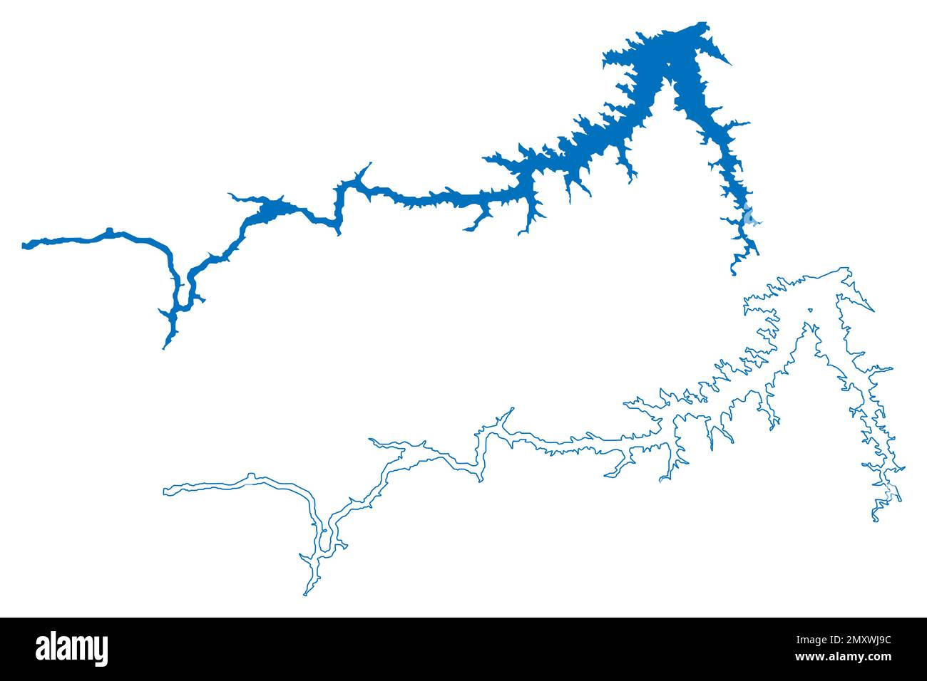Lake Fort Peck Reservoir (United States of America, North America, us ...