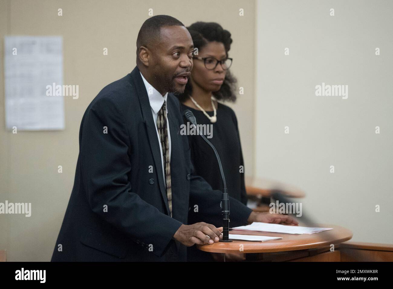 Marcus Ross, attorney for Demetrius Braxton, appears before Judge ...