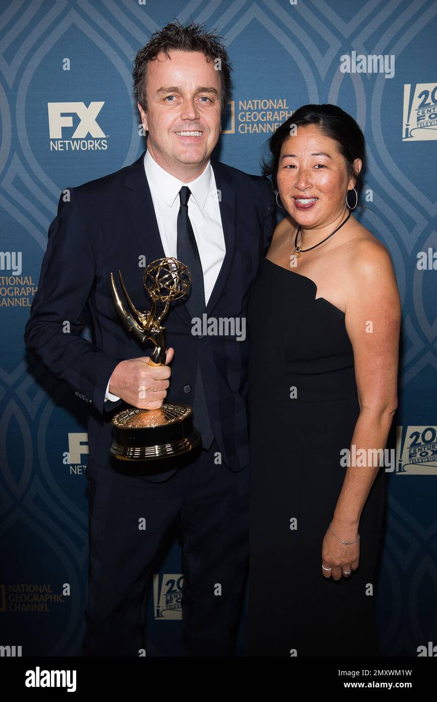 Sean Callery and Debbie Dao attend the Fox Emmy Awards after party on ...