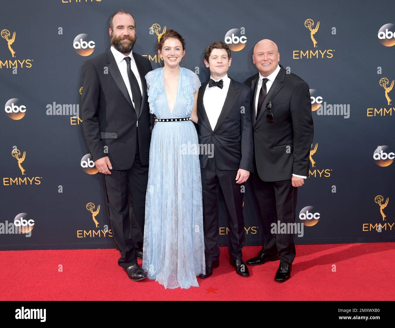 Rory McCann, from left, Hannah Murray, Iwan Rheon, and Conleth Hill ...