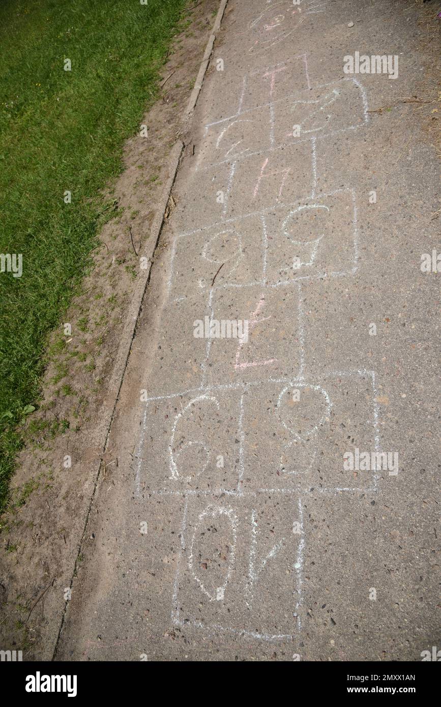 Hopscotch park hi-res stock photography and images - Alamy