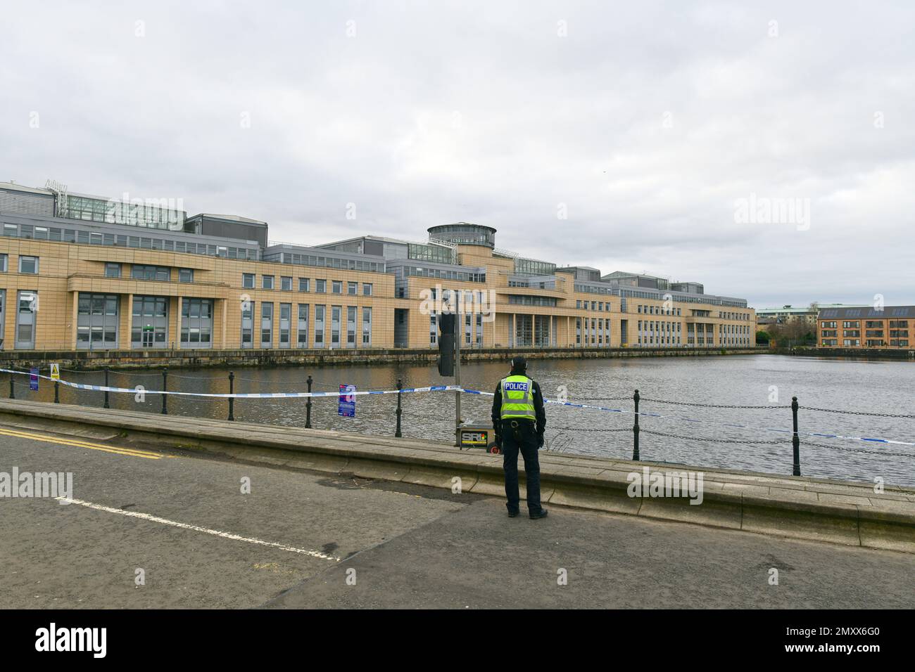 Edinburgh Scotland, UK 04 February 2023. Police incident at Victoria ...